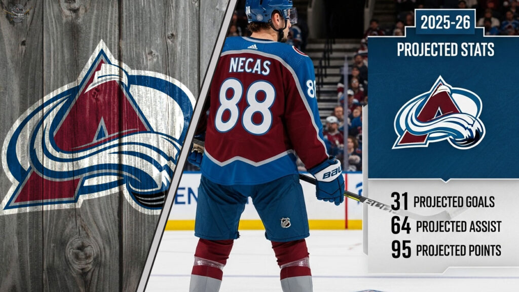 Martin Necas Point Projections 2025-26: Can He Crack 100 with the Avs?